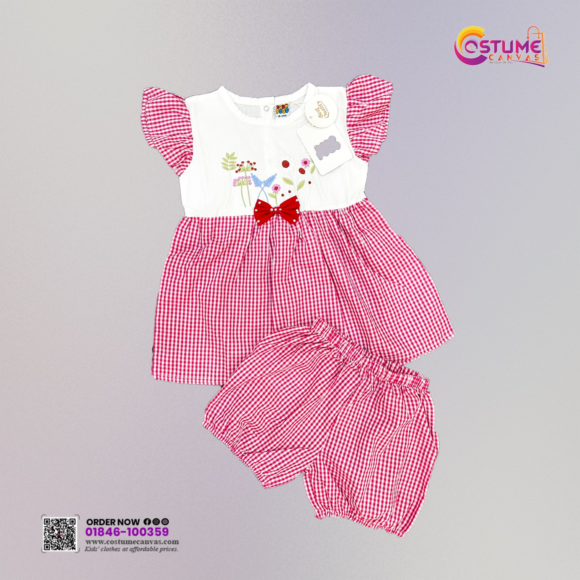 Stylish Baby Frock Set – Comfortable & Cute | Costume Canvas